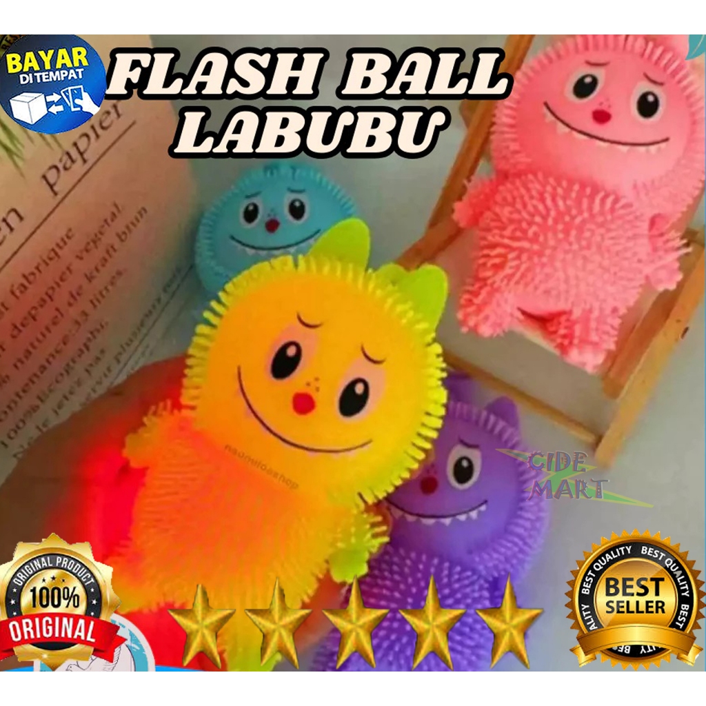 Jual MC Mainan Anak Ubur-Ubur Labubu Dengan Led Flashball Squishy Dari ...