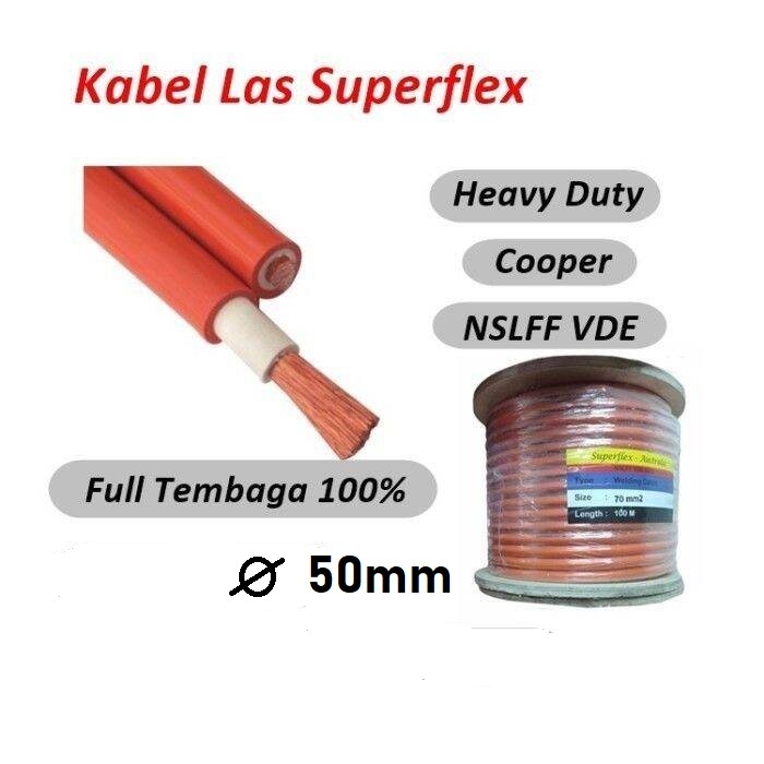 Jual Kabel Las 50mm Superflex 50mm Welding Cable 50mm Kabel Tembaga ...