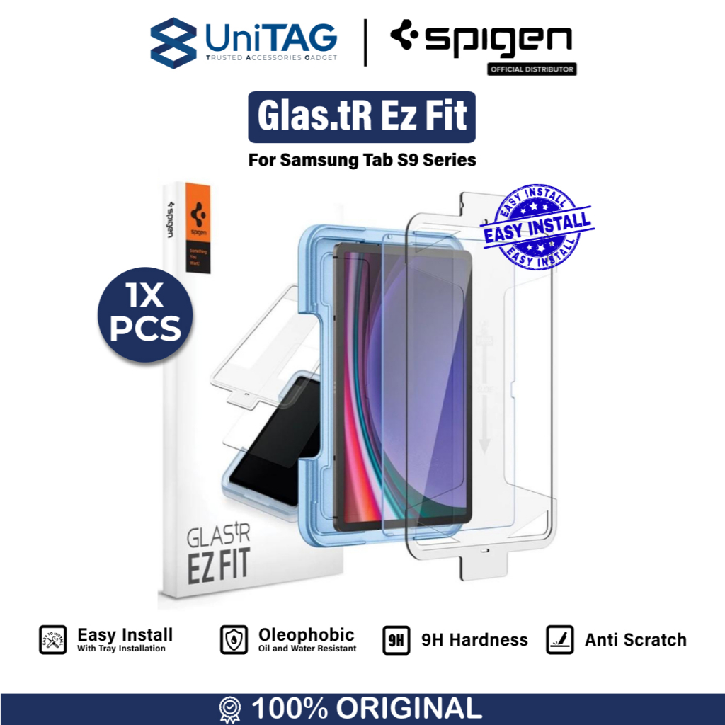 Jual Tempered Glass Samsung Galaxy Tab S9 Plus Ultra Spigen EZ Fit ...