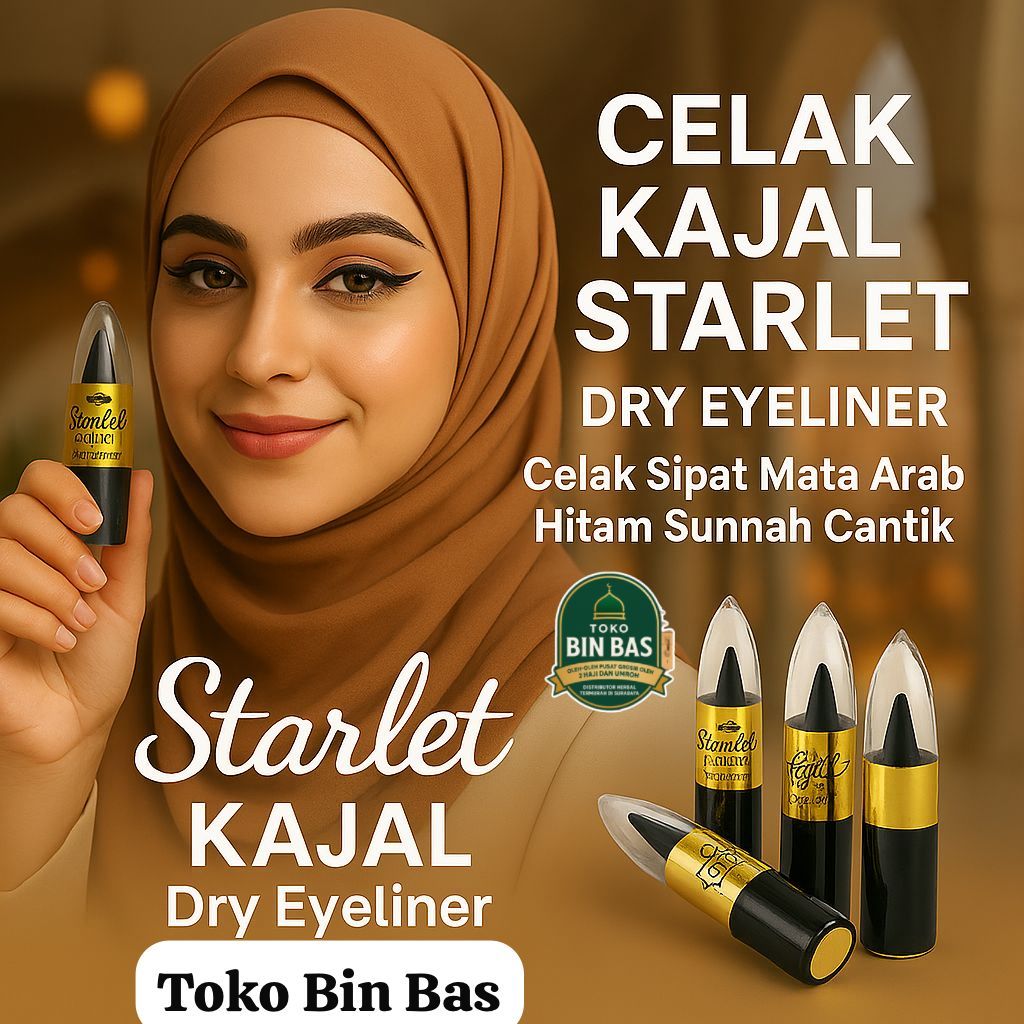Jual CELAK KAJAL STARTLET DRY EYELINER / CELAK SIPAT MATA KHAS ARAB ...
