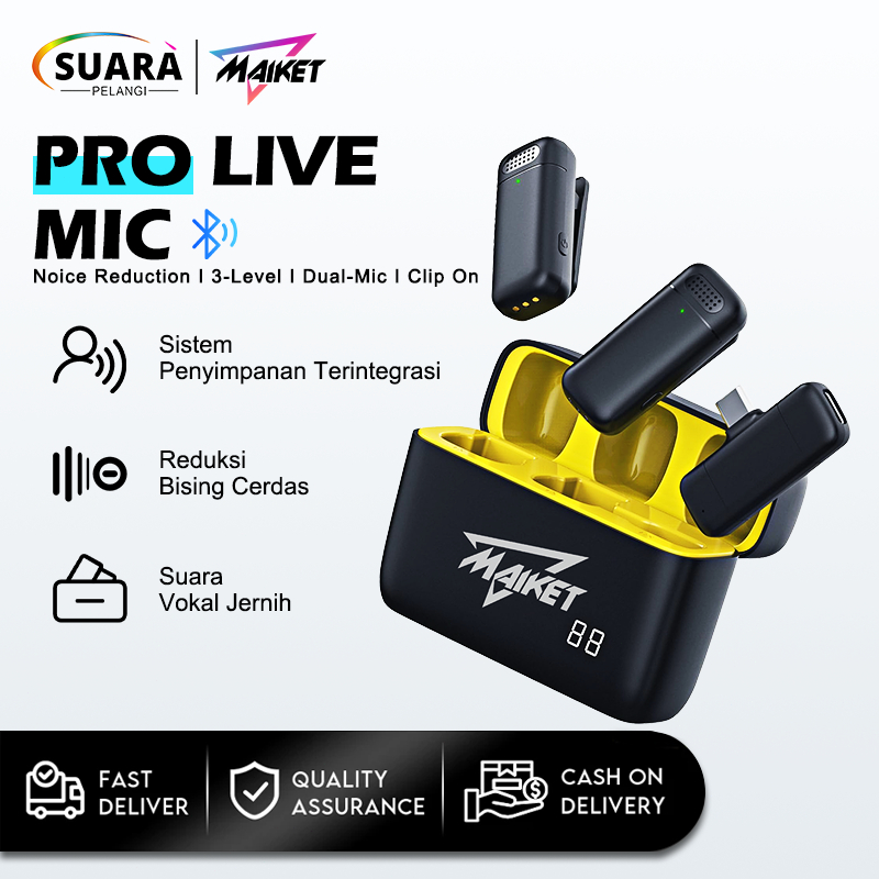 Jual Mikrofon Nirkabel Lavalier Mic Portabel Audio Video Pembuatan ...