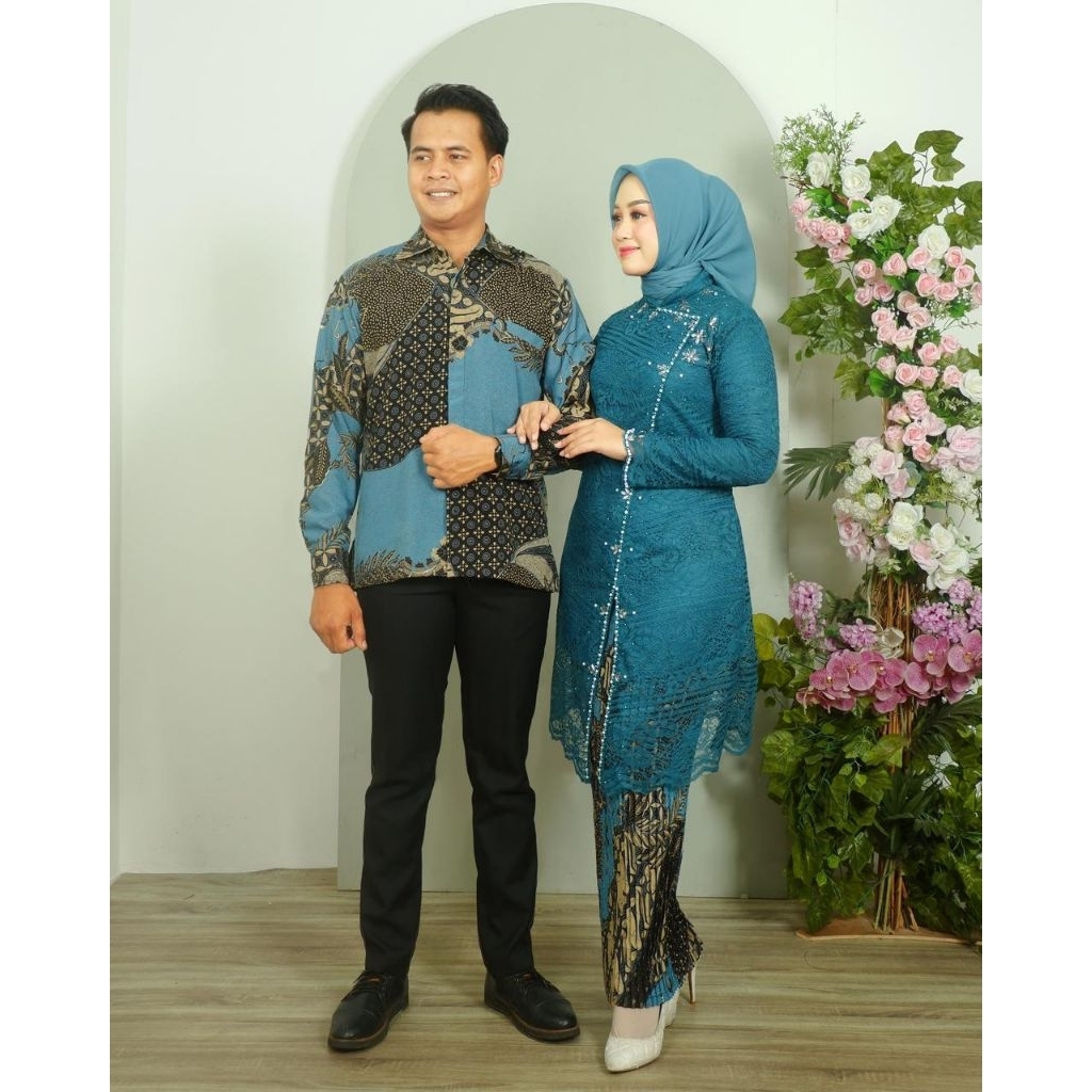 Jual Kebaya couple janggan - Set kebaya couple - kebaya couple pesta ...