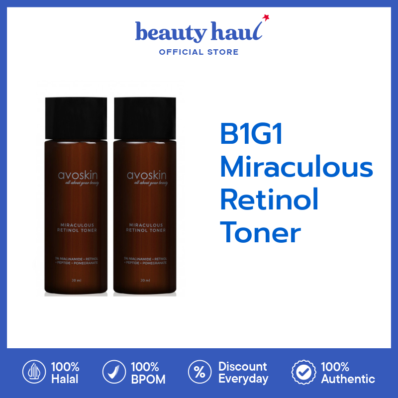 Jual AVOSKIN B1G1 Miraculous Retinol Toner (20 ml) | Shopee Indonesia