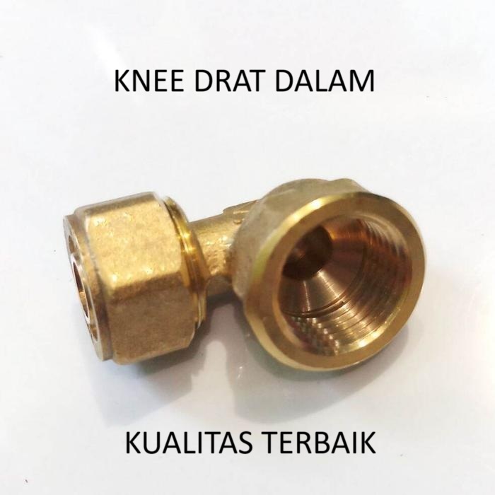 Jual Knee Drat dalam Water Heater Knee Kuningan Drat dalam Elbow 1/2 inch | Shopee Indonesia