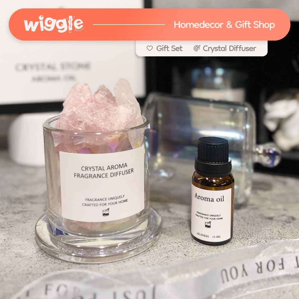 Jual Wiggle Crystal Stone Hampers Aromatherapy Essential Oil Package ...