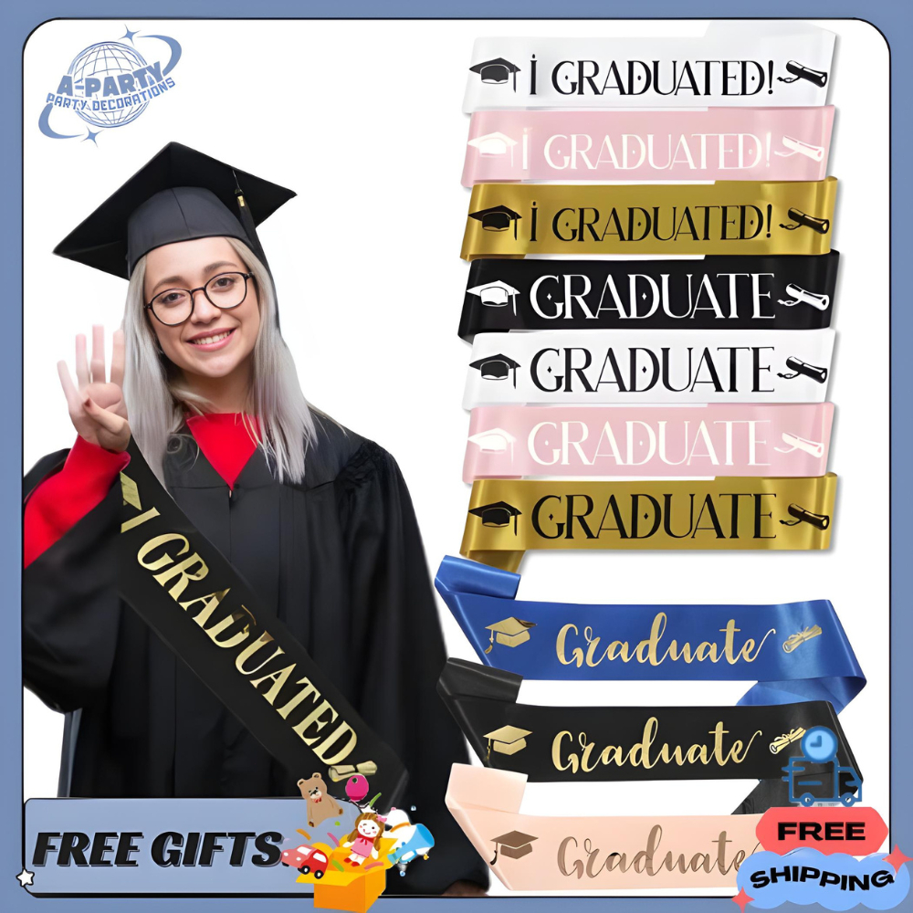 Jual Selempang Sash Wisuda Graduation Kelulusan Bahan Satin Beraneka ...