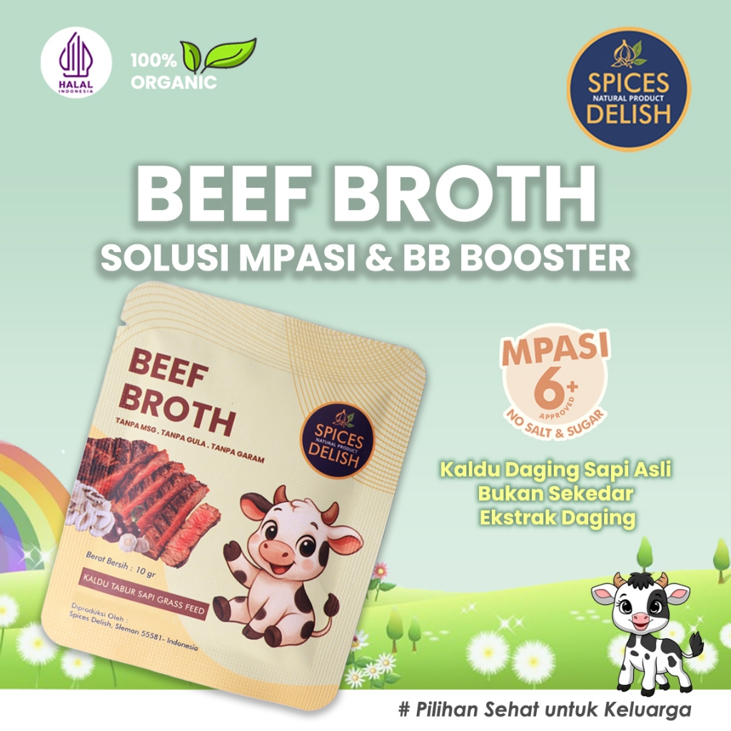 Jual Beef Broth | Kaldu MPASI Daging Sapi Organik Tanpa MSG, Tanpa ...