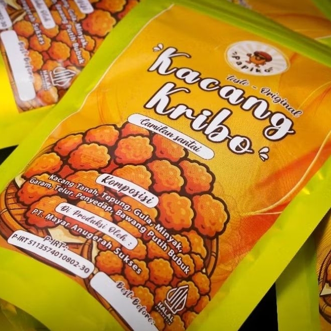 Jual PAPIKO: Kacang Kribo 70gr - Snack Kacang Renyah Gurih - Camilan ...