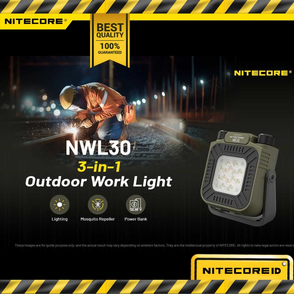 Jual Senter Portable Magnetic Lighting 3000 Lumens Nitecore NWL30 ...