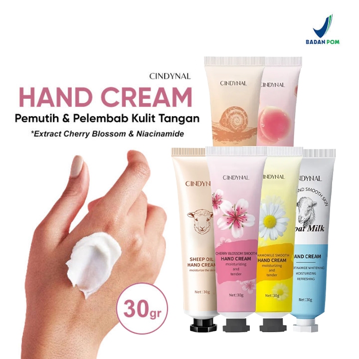 Jual [New Varian] BPOM Cindynal Hand Cream Moisturizing / Krim Tangan ...
