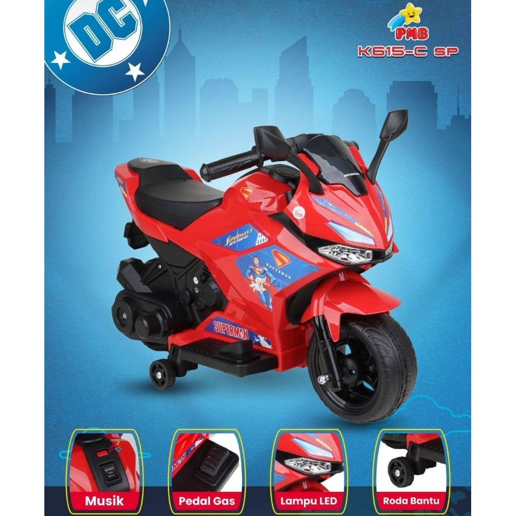 Jual Motor Aki Usia 1-3thn Mainan Anak Merk PMB K613C K615C CBR K612c ...