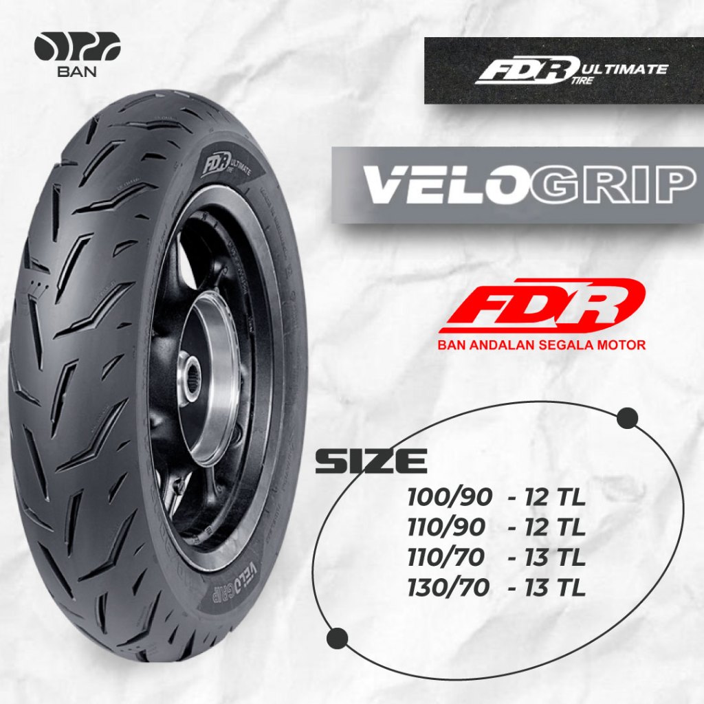 Jual FDR Ultimate Velogrip Ring 12 / Ring 13 – Ban Motor Matic TL ...
