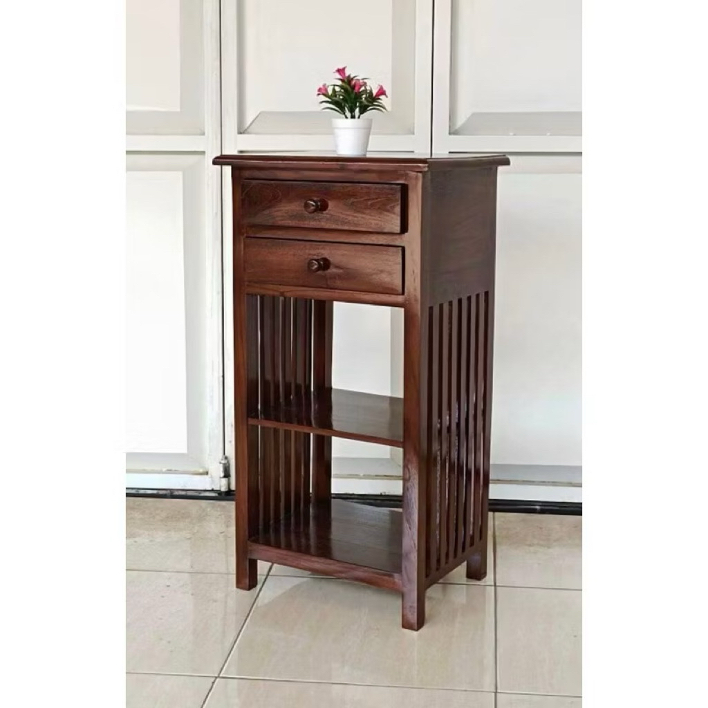 Jual meja dispenser minimalis kayu jati “READY STOCK” | Shopee Indonesia