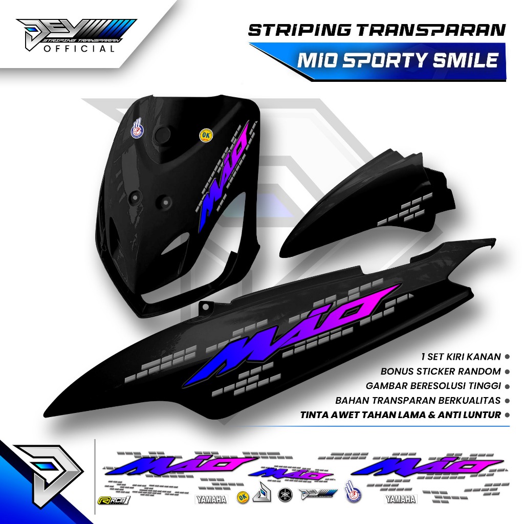Jual STRIPING TRANSPARAN MIO SMILE | MIO SPORTY | VARIASI NVX | STICKER ...