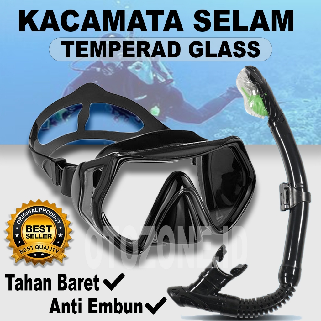 Jual BERKUALITAS Kacamata Masker Selam Snorkeling Scuba Diving Lensa ...
