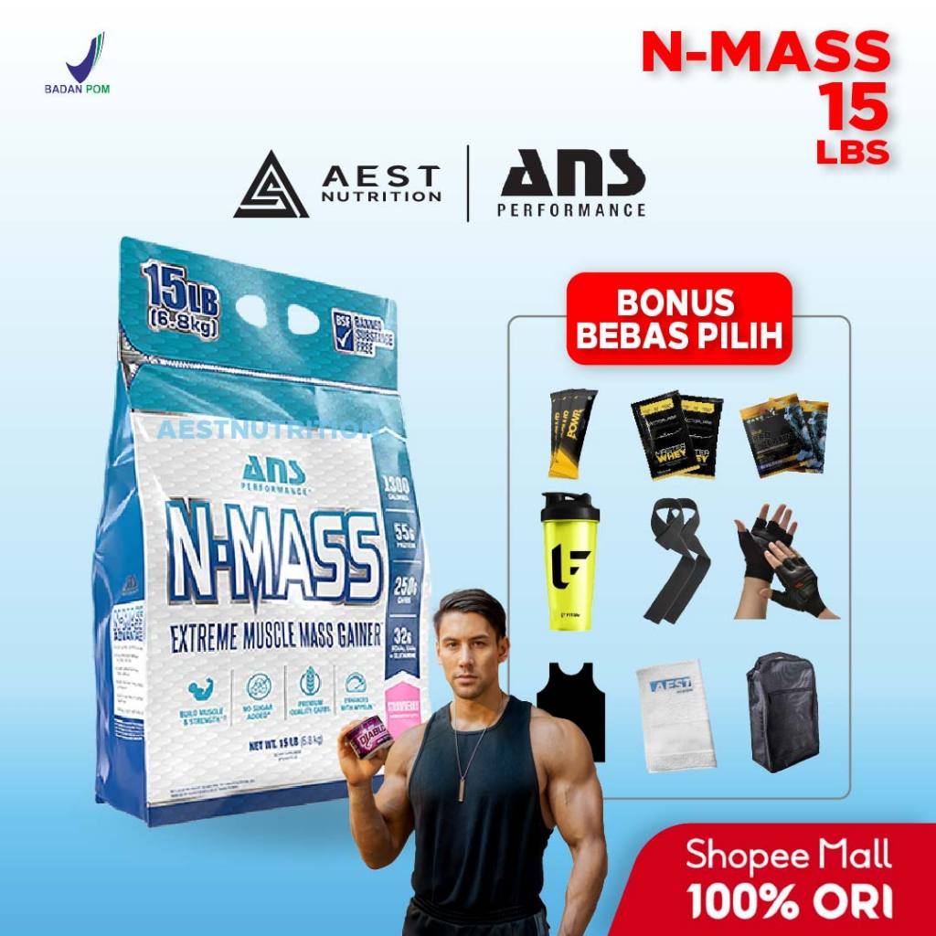 Jual ANS Performance N-Mass 15 lbs N Mass - Susu Protein Mass Gainer ...