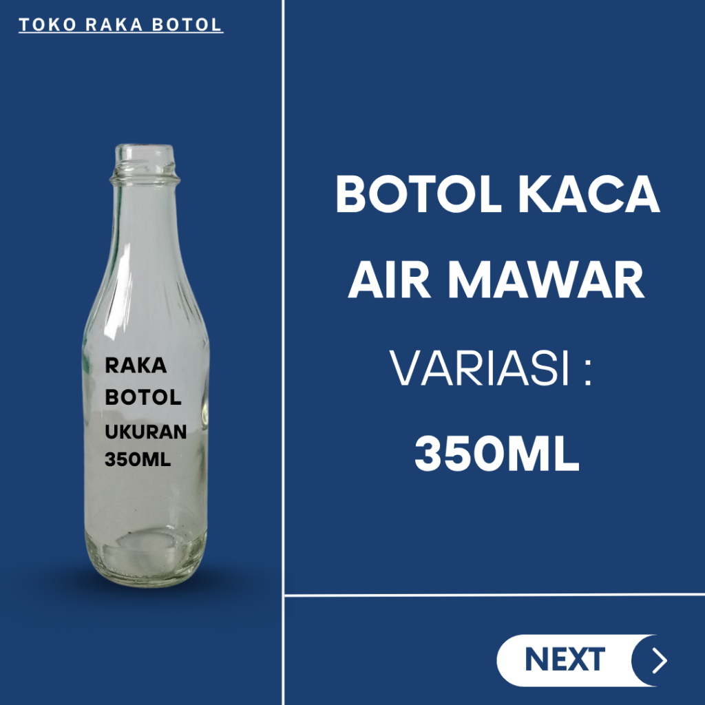 Jual Botol kaca mawar ukuran 350ml | Shopee Indonesia