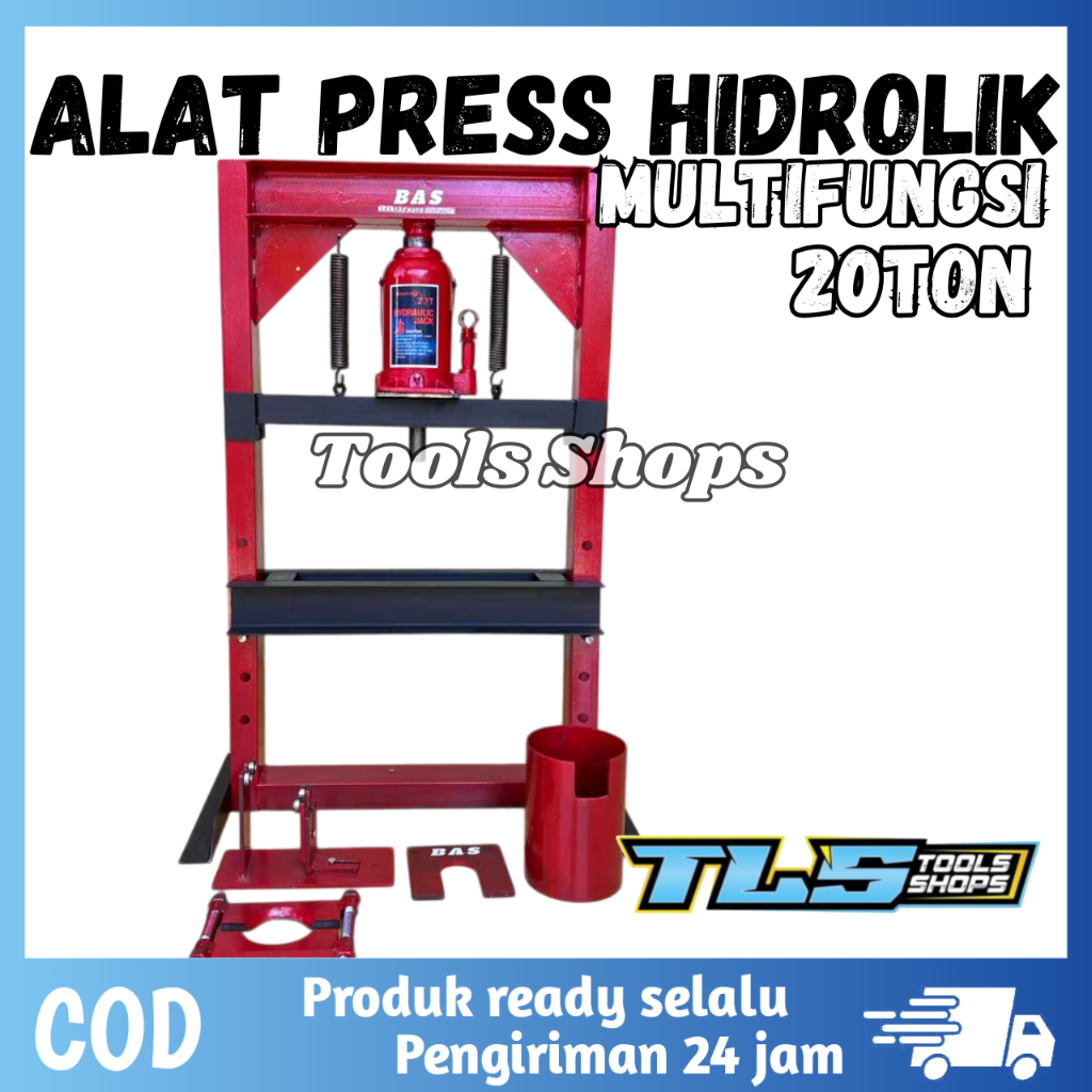 Jual Alat Pres Hidrolik preasure 20 ton serbaguna hand press bearing ...