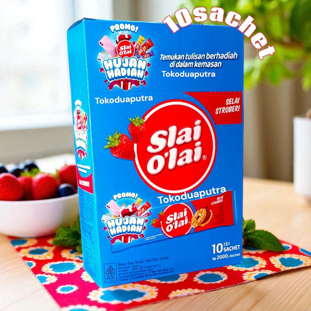 Jual slai olai strawberry 1 box isi 10 sachet | Shopee Indonesia