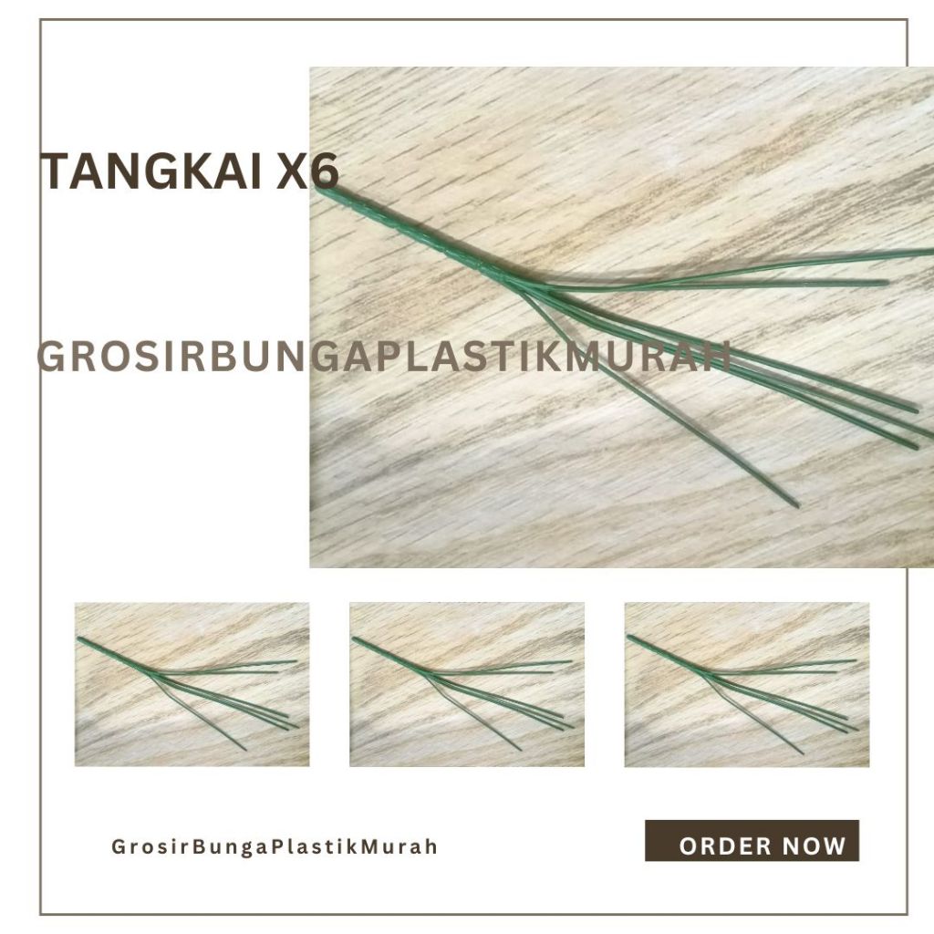 Jual Kawat Bunga Tangkai Bunga Cabang 6 / 1 Lusin | Shopee Indonesia