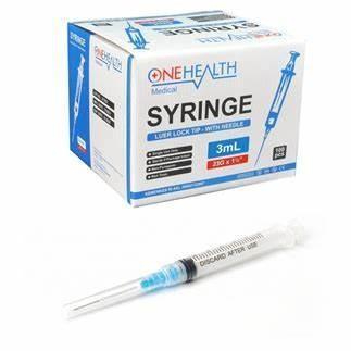 Jual OneHealth Spuit + Jarum Per Box isi 100 Pcs Syringe Suntikan Alat ...