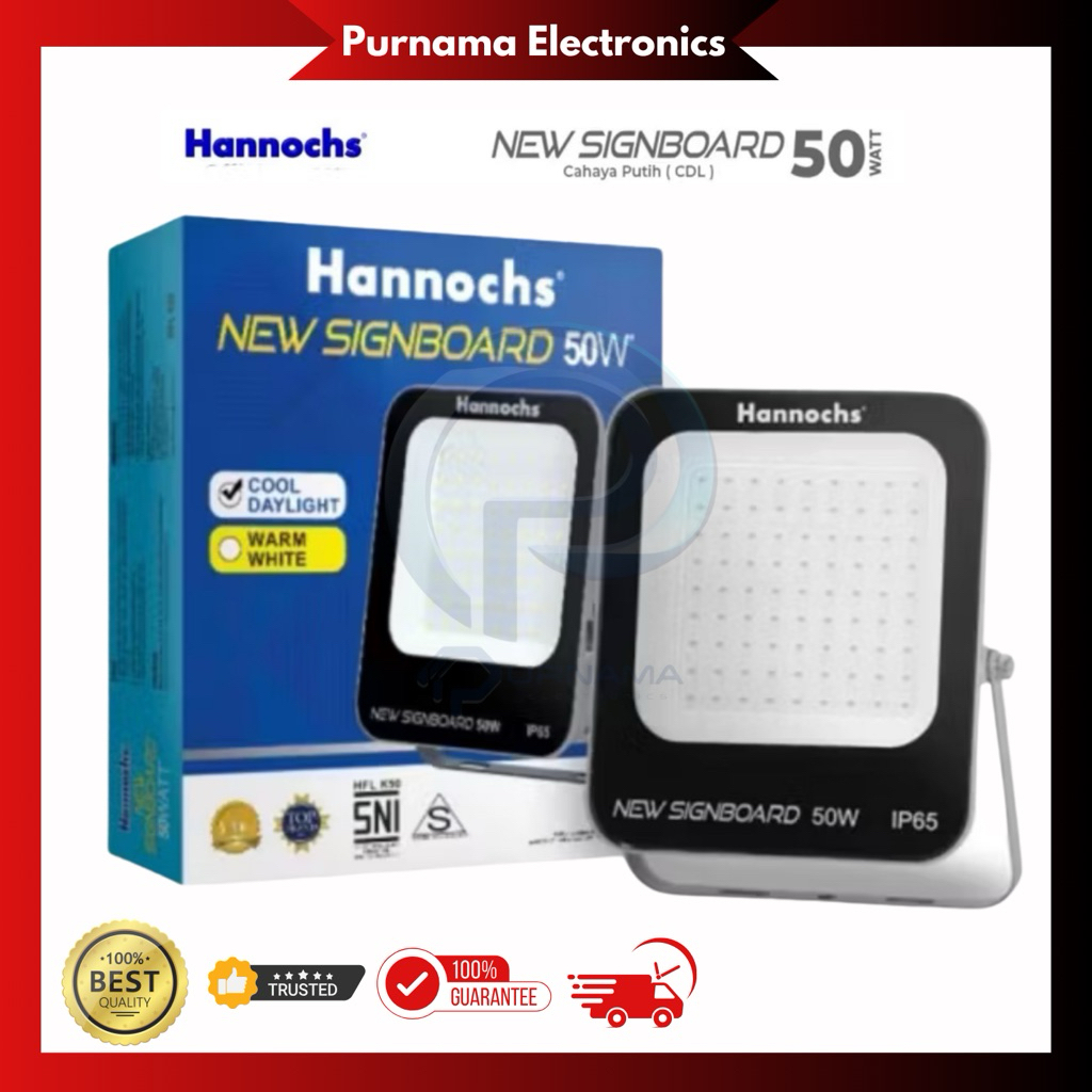 Jual Lampu Tembak/Sorot Led Hannochs Flood Light New Signboard 50 Watt ...