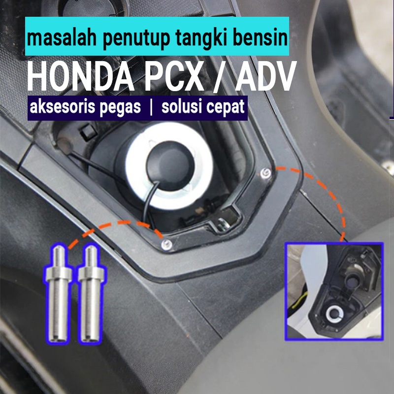 Jual HONDA PCX / ADV aksesoris pegas penutup tangki bensin sepeda motor ...