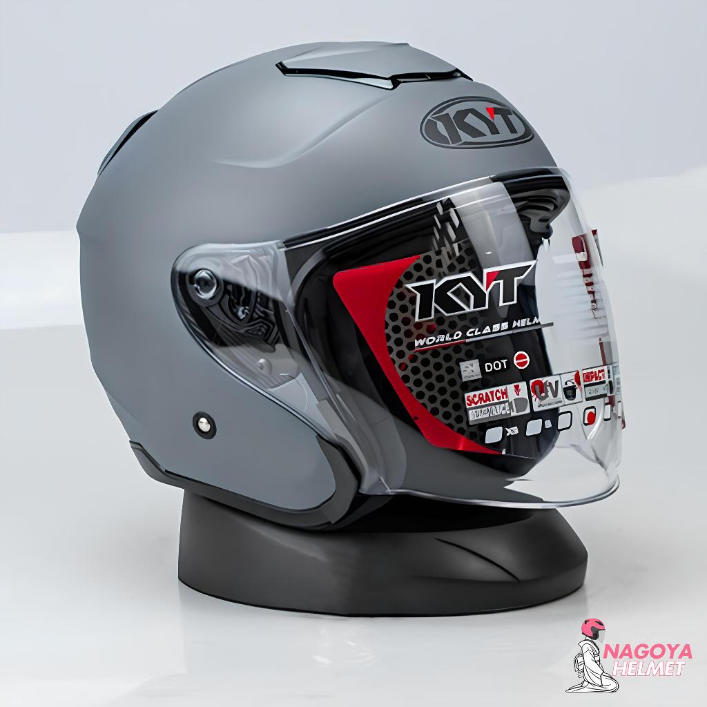Jual Helm Kyoto Half Face Solid Grey Doff Untuk Pria Dan Wanita Dewasa ...