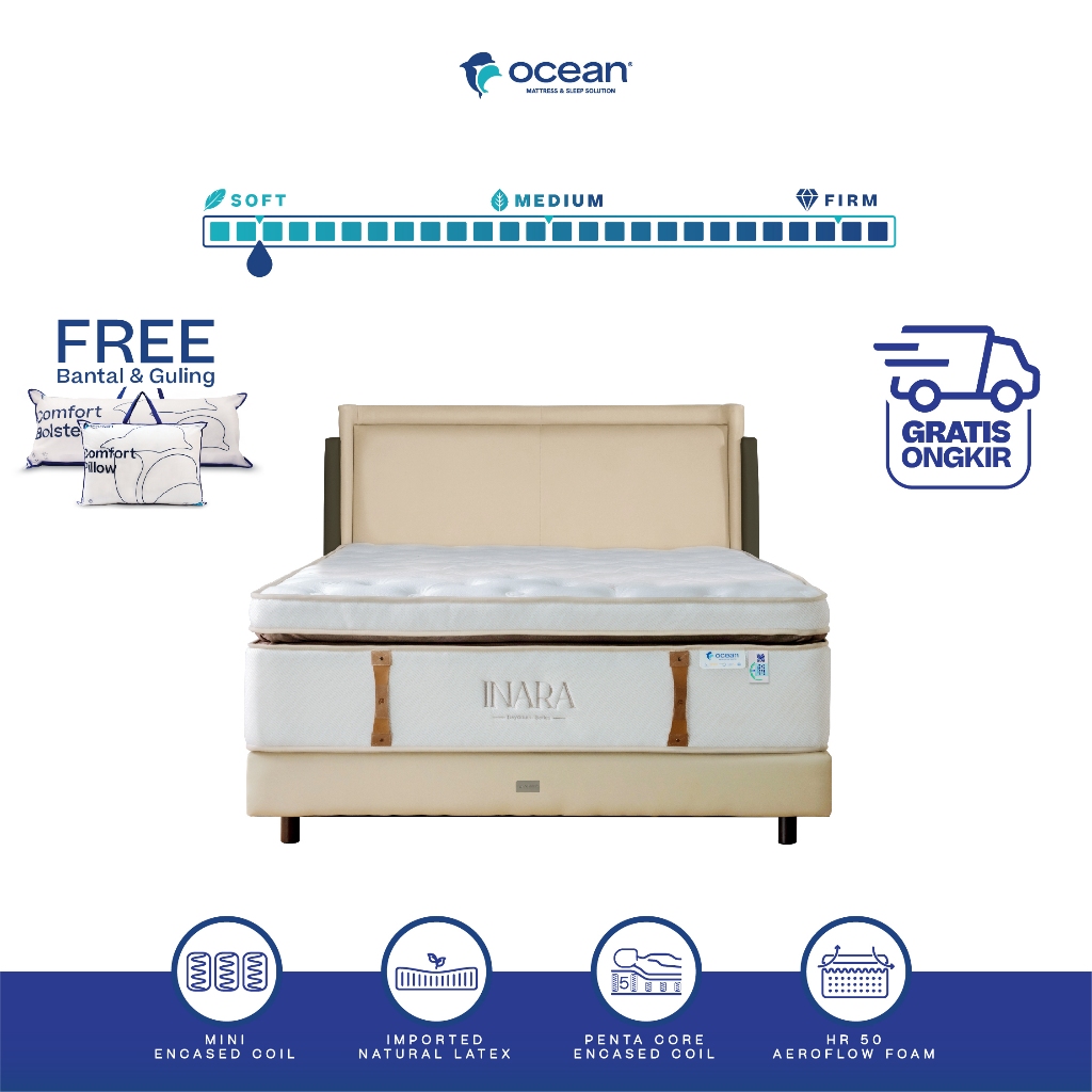 Jual Ocean Springbed - Kasur Inara Natural Latex | Shopee Indonesia