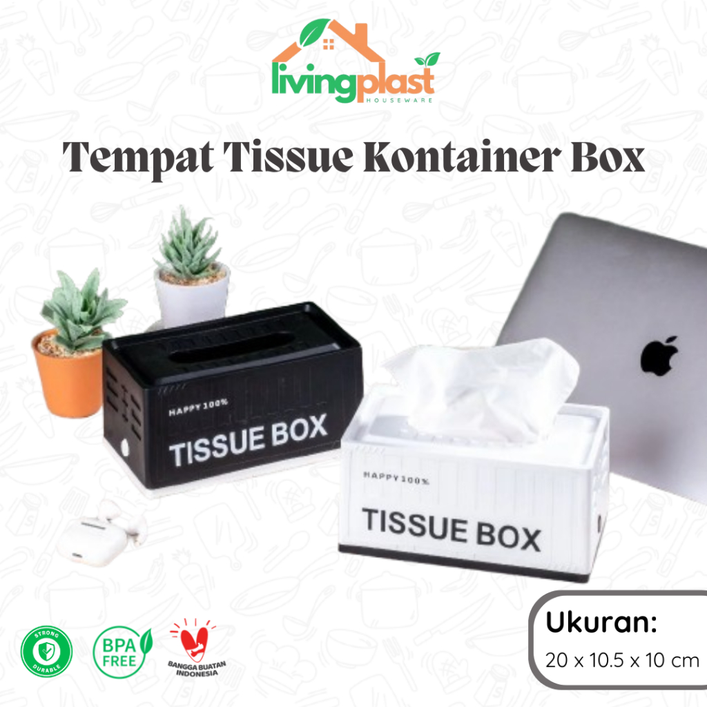 Jual Tempat Tissue Kontainer Box Lovenia / Tempat Tissue Modern / Kotak ...