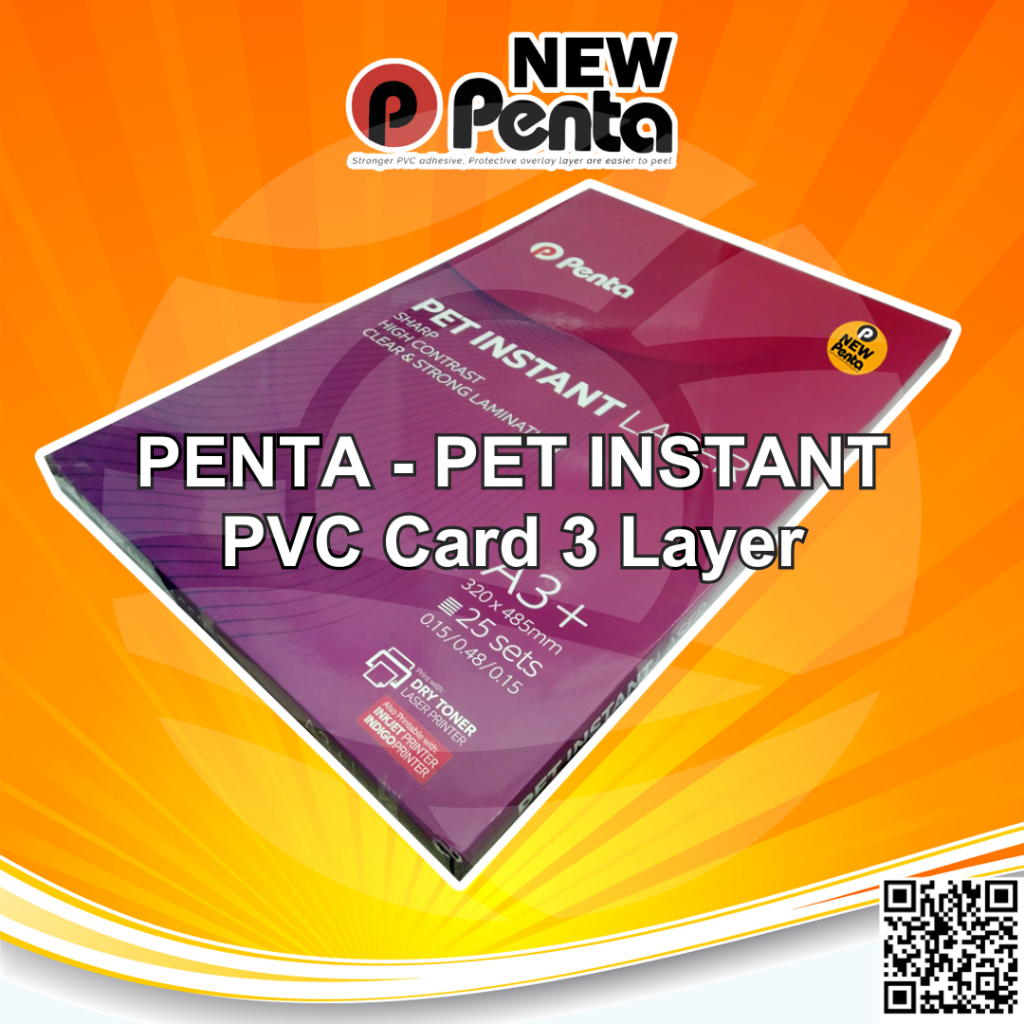 Jual New PENTA PET Instant PVC ID Card Digital Print Laser Toner HP ...