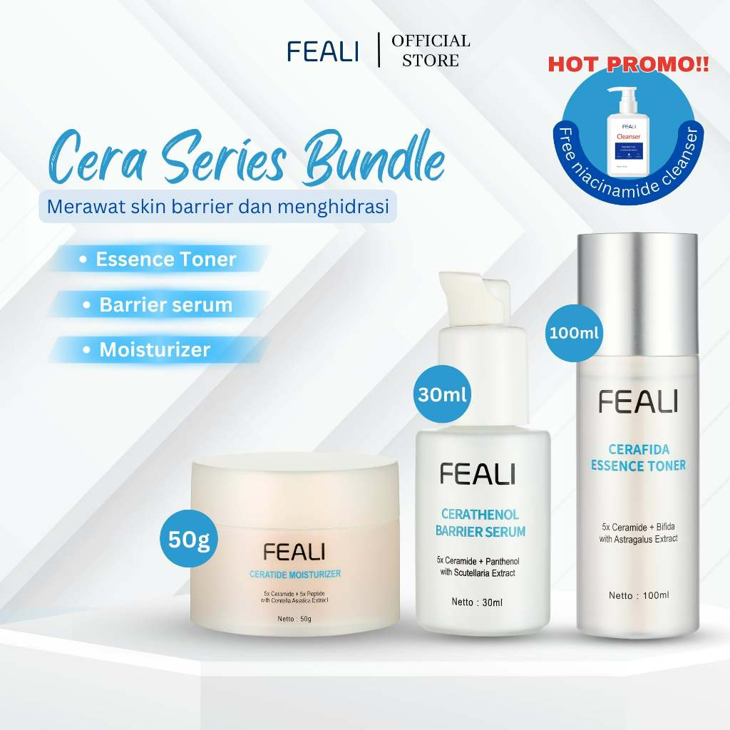Jual FEALI - Bundle Barrier Set 3pcs (Cerafida Essence Toner ...