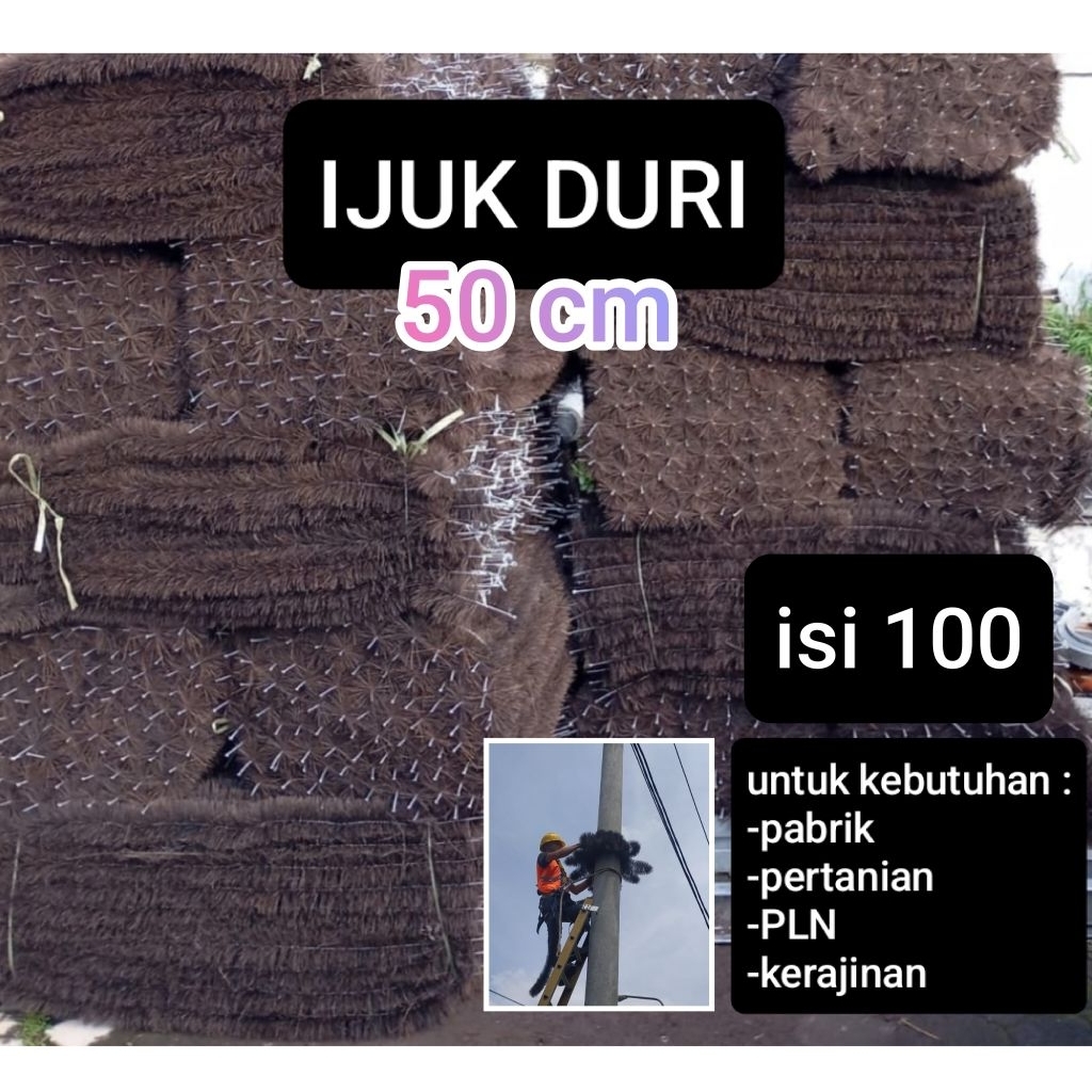 Jual ijuk duri perintang binatang, ijuk pln, anti tikus, anti ular ...