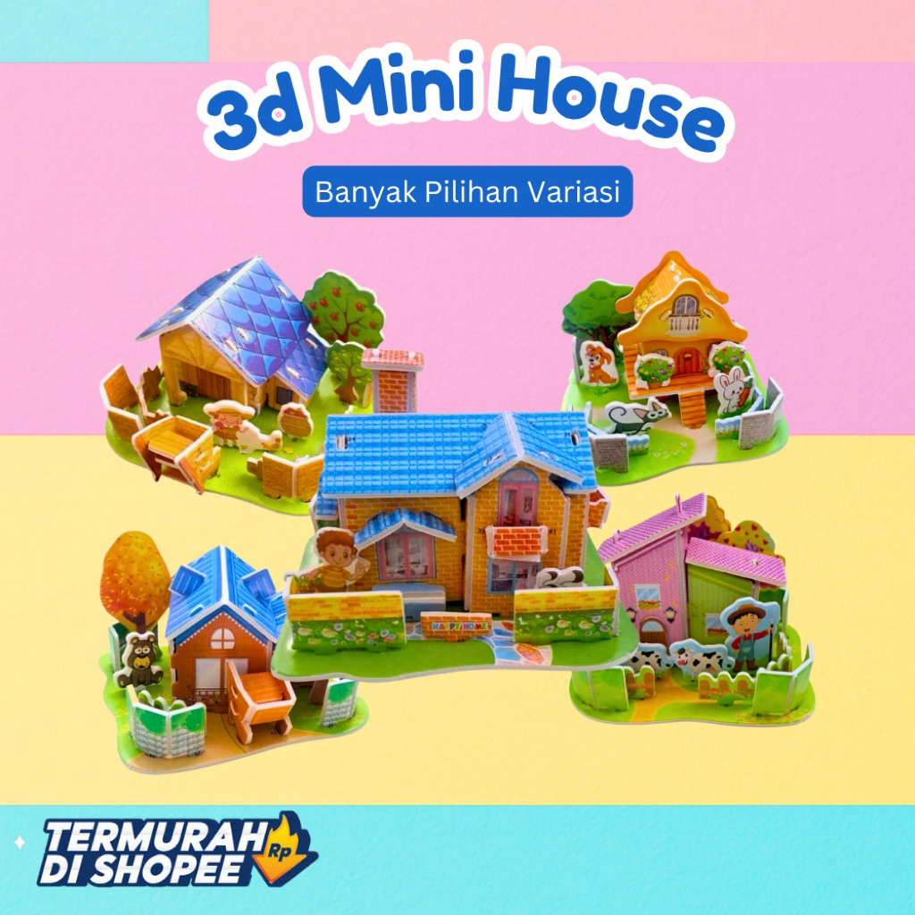 Jual 3D MINI PUZZLE HOUSE Foam DIY Bongkar Pasang | Puzzle Merakit ...