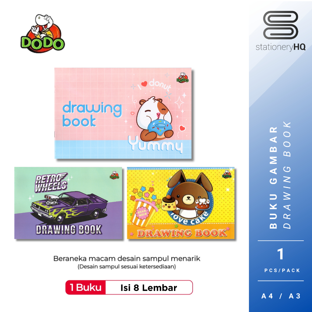 Jual Dodo Buku Gambar Drawing Book A4 A3 S1112 | Shopee Indonesia