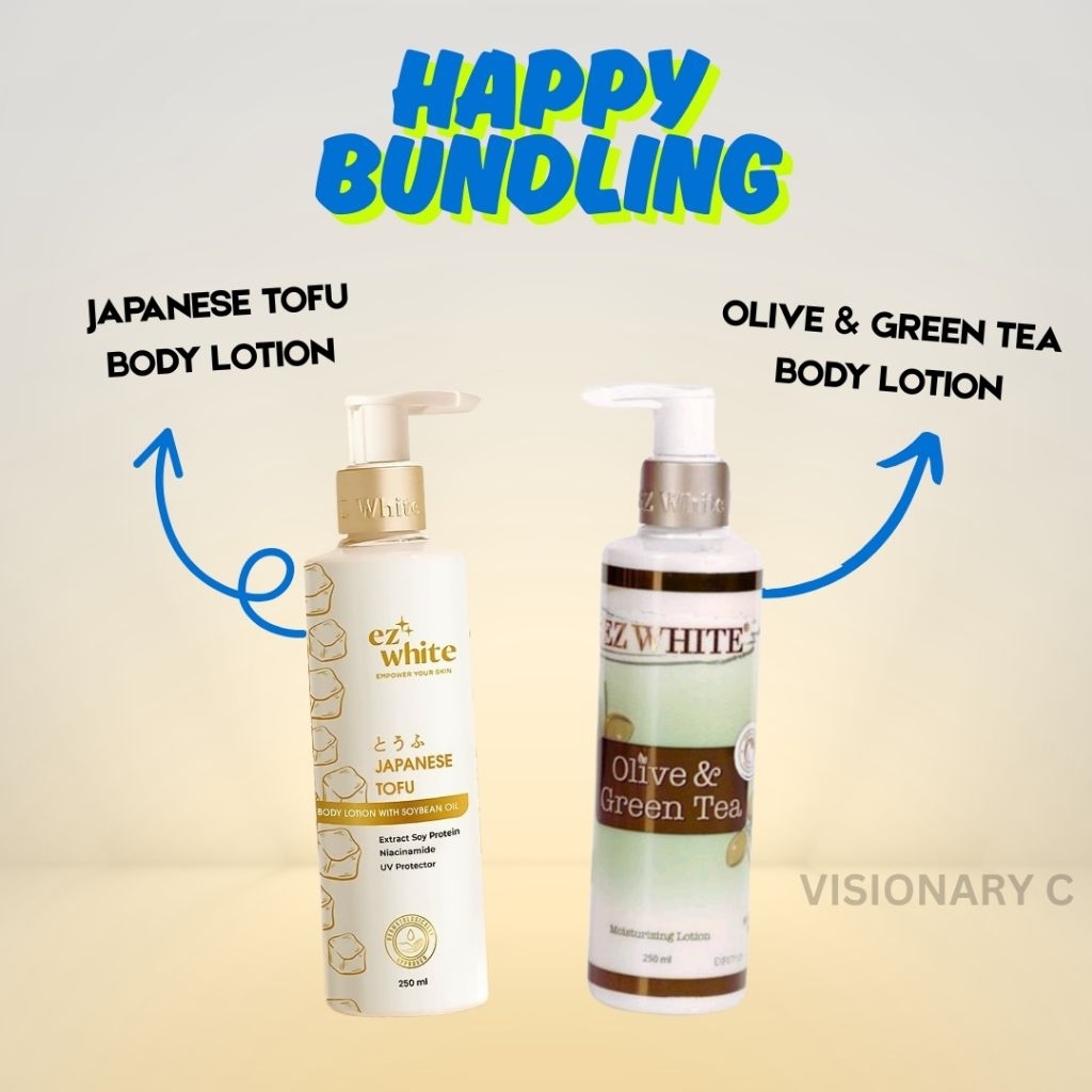 Jual EZ WHITE Handbody Lotion(Japanese Tofu + Olive) (Collagen +Olive ...