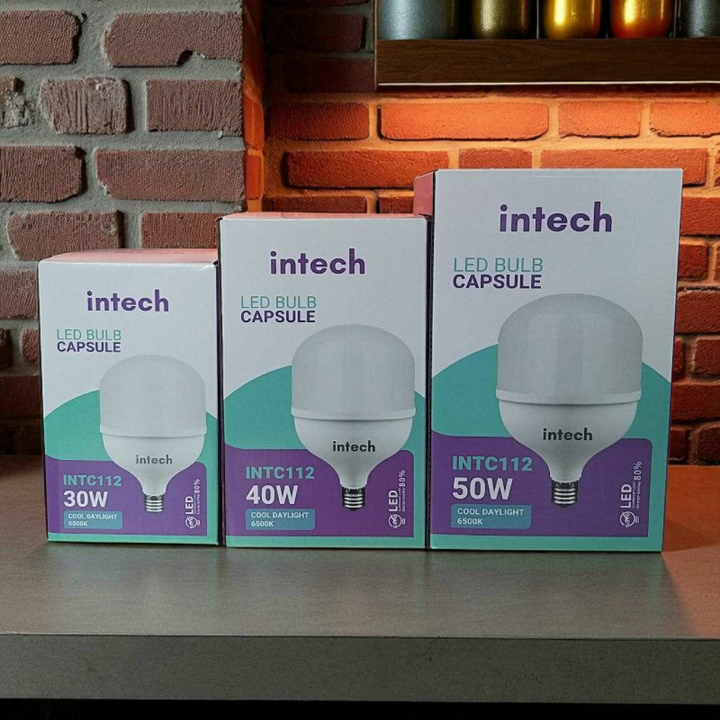Jual In Tech Bohlam Capsule 10 Watt - 50 Watt Lampu LED Kapsul Intech | Shopee Indonesia