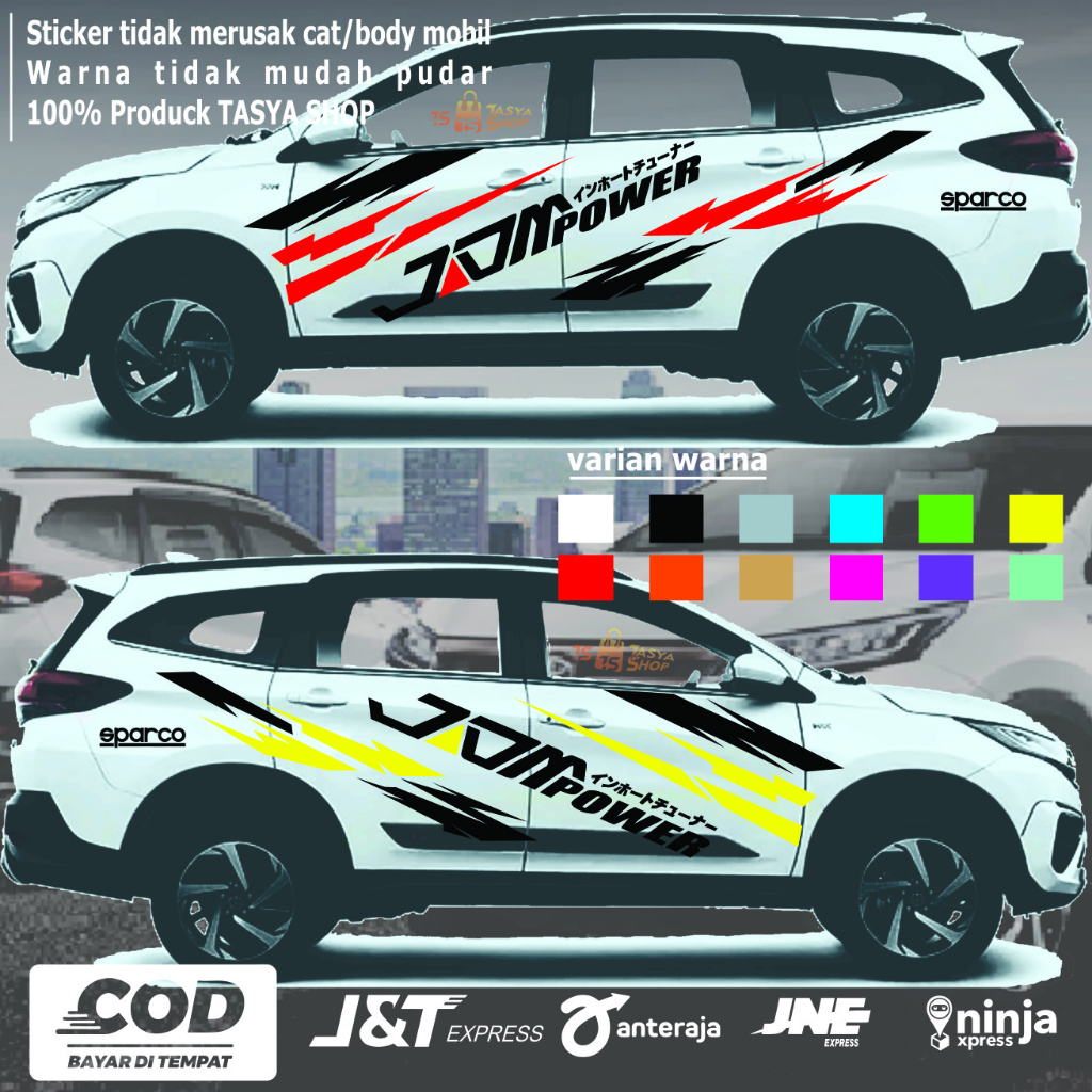 Jual STIKER STICKER BODY SAMPING CUTTING STICKER MOBIL LIS VARIASI ...