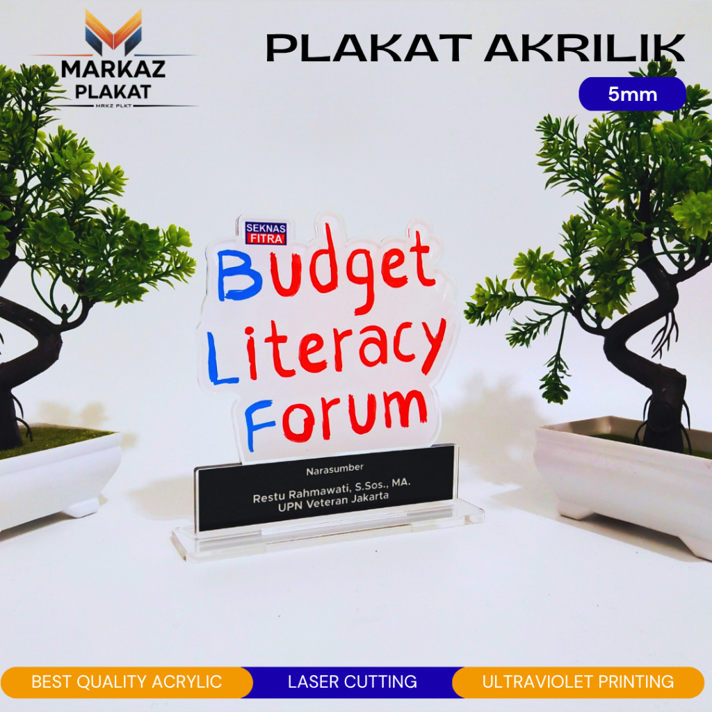 Jual Plakat Akrilik Premium Custom / Free Design + Free Box Bludru ...