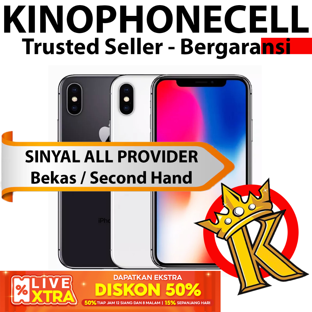 Jual IPHONE X Second inter Normal 64GB 256GB Second Bekas Fulset ...