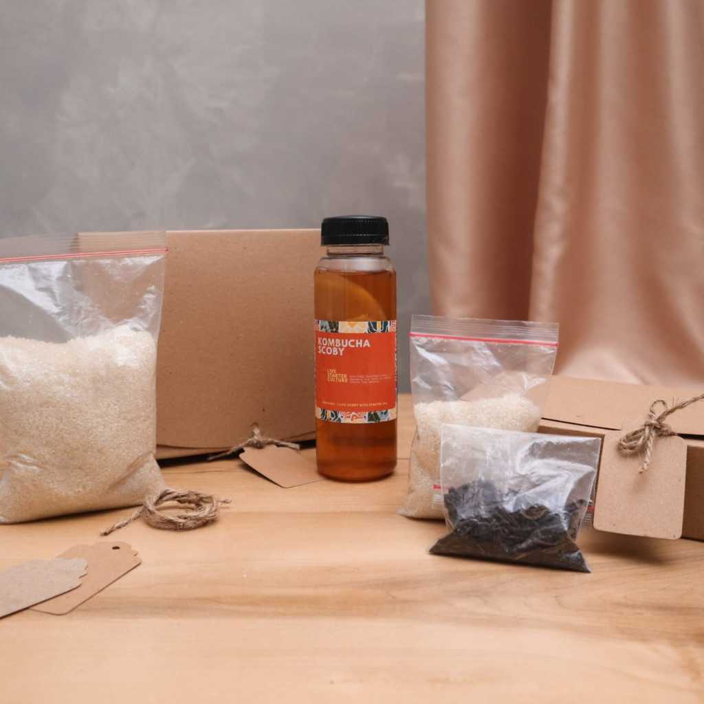 Jual Kit DIY Kombucha Homemade 1–3 Liter | Starter SCOBY + Bahan ...