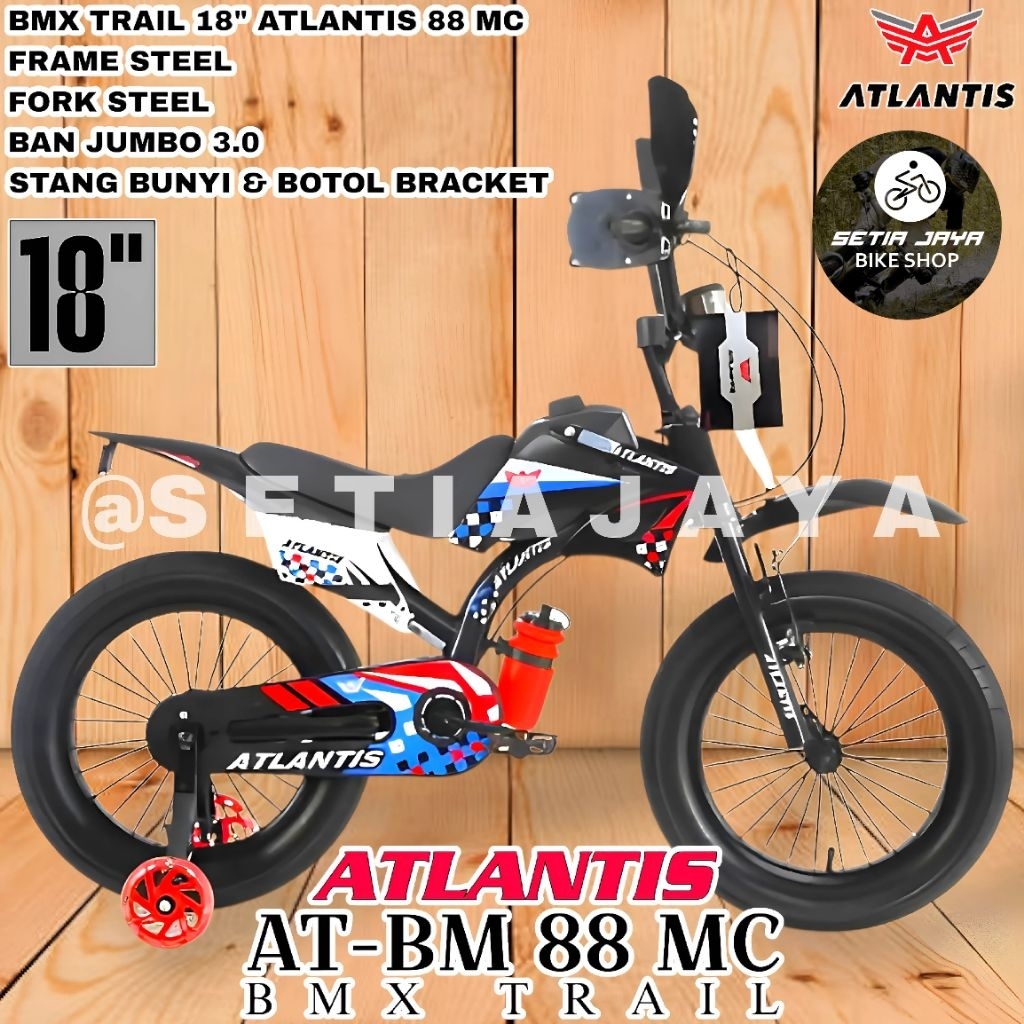 Jual Sepeda Anak BMX TRAIL 18 Inch ATLANTIS AT-BM 88 MC Frame Steel ...