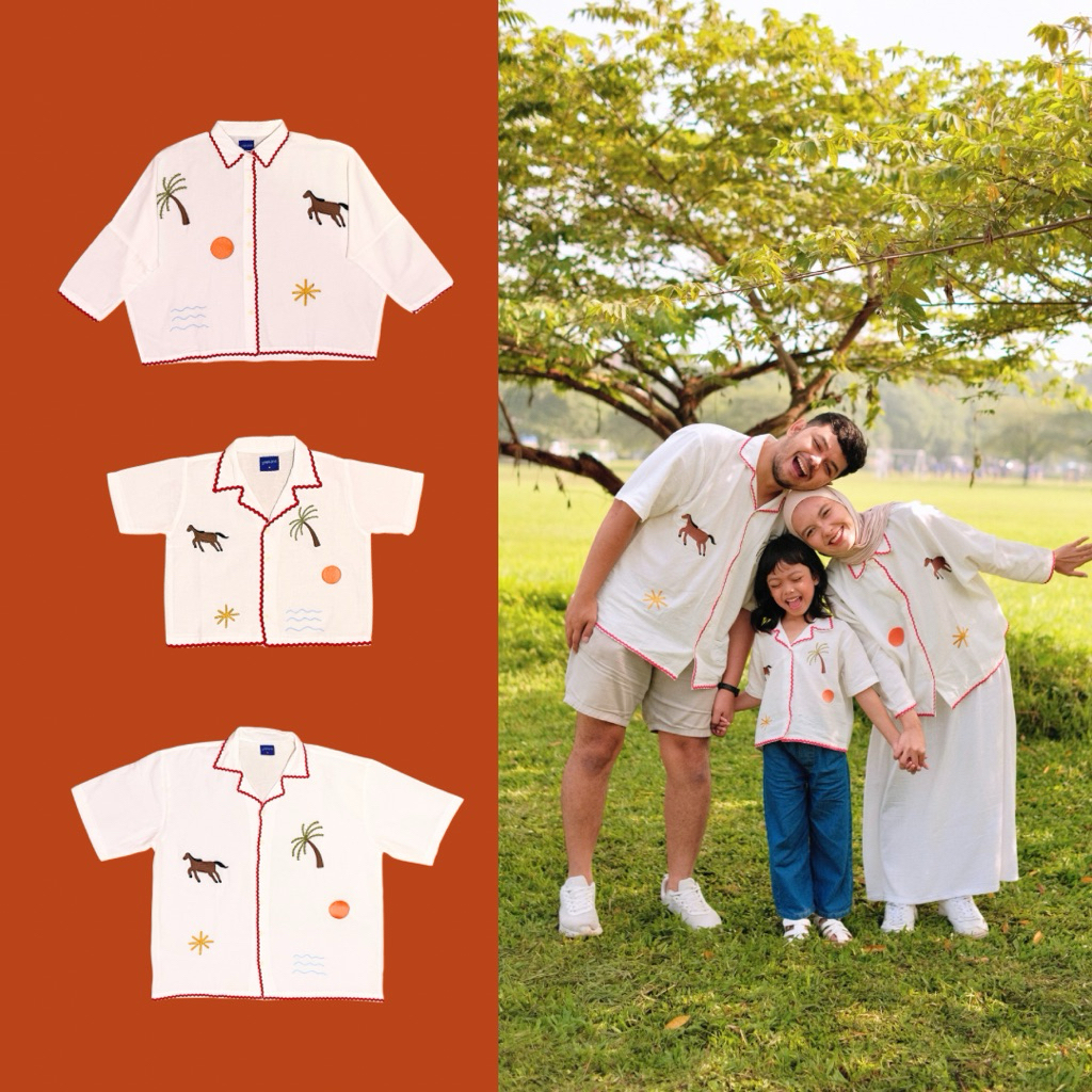 Jual SOLAINE Sande Family Set - Setelan Keluarga Bordir Bahan Linen ...