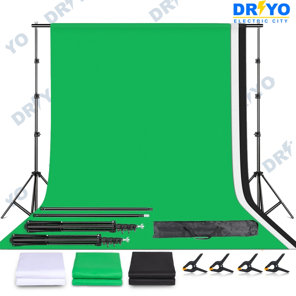 Jual Background Stand Portable + Kain Backdrop + 4 Klip Jepit Latar ...
