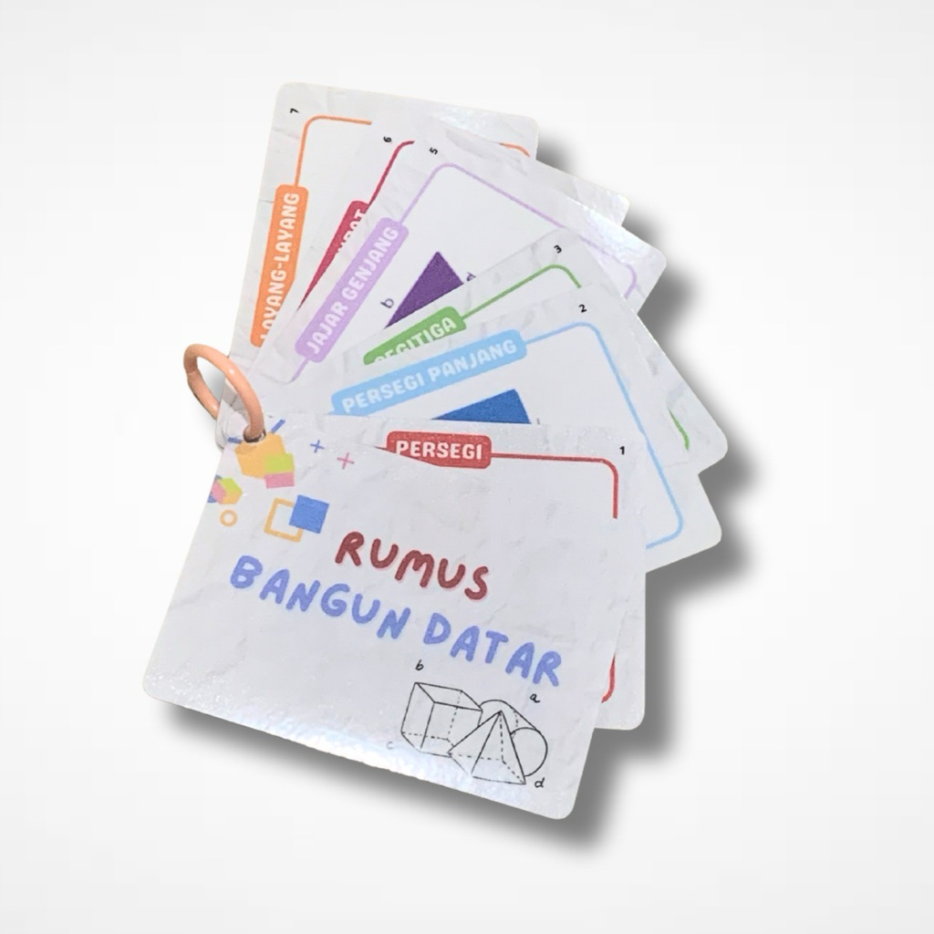 Jual Flash Card Matematika Rumus Bangun Datar / Flashcard Math ...