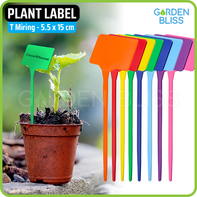 Jual Medium Plant Label Name Tag - Label Penanda Tanaman Sedang, Model Tee Inclined - T Miring ...