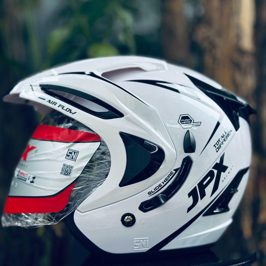 Jual Helm Half Face JPX Supreme White | Shopee Indonesia