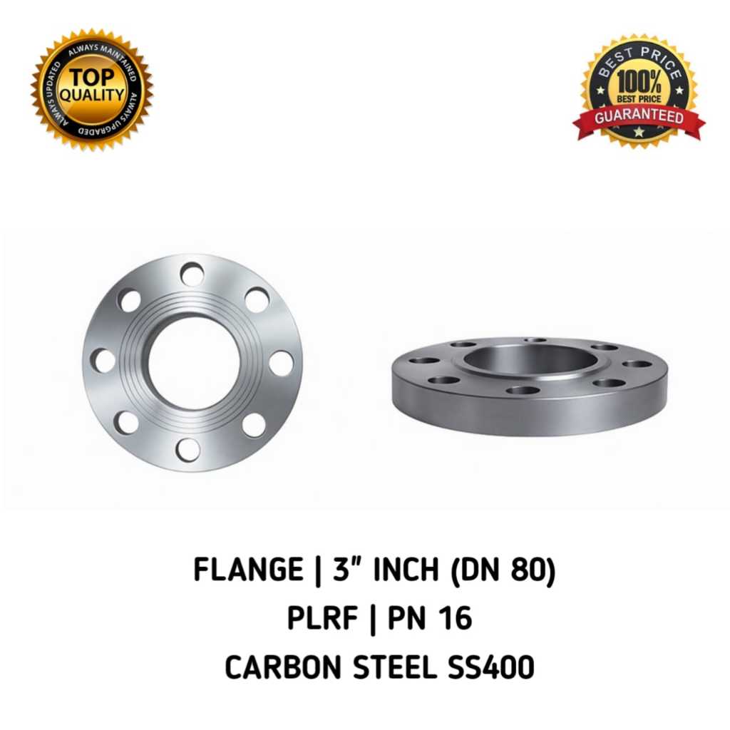 Jual FLANGE CARBON STEEL SS400 DN80 uk 3" INCH Flange Las Besi ss400 ...