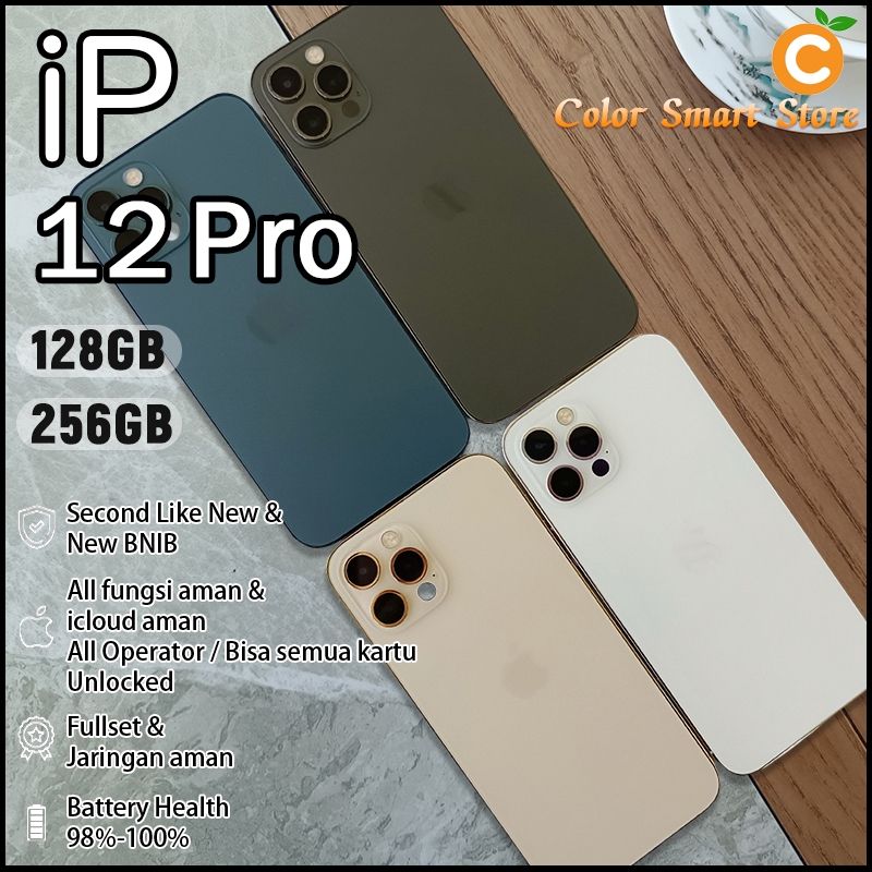 Jual IP 12 Pro 128GB 256GB SECOND Like New Fullset ORI100% Asli 3UTOOLS All Operator Unlokced ...