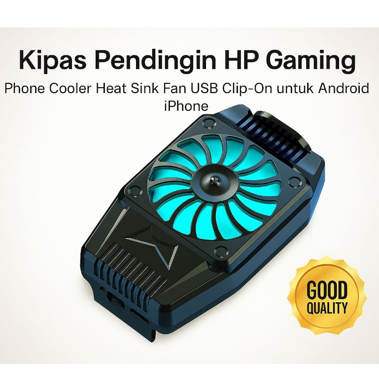 Jual Kipas Pendingin HP Gaming – Phone Cooler Heat Sink Fan USB Clip-On ...